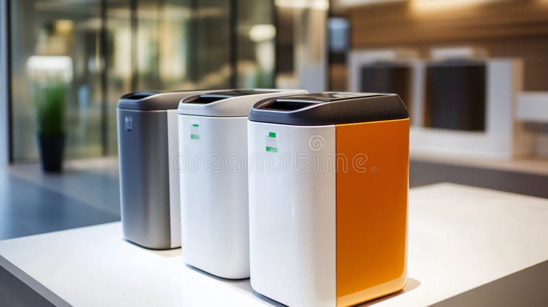 Smart Waste Bins Sort and Analyze Trash in a Modern Setting for ...