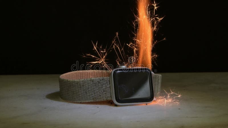 The Smart Watch Caught Fire on the Table - a Massive Explosion of ...