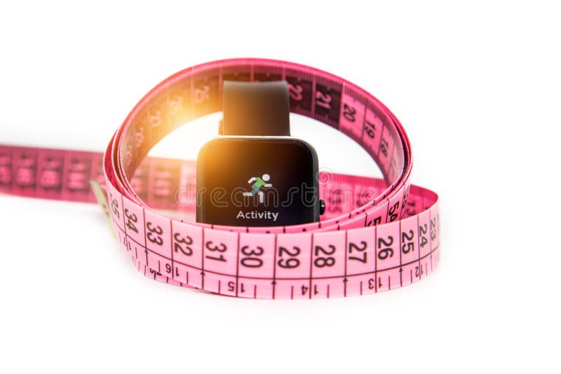 Smart Watch Counts Your Activity, Keep Fit Stock Image - Image of ...