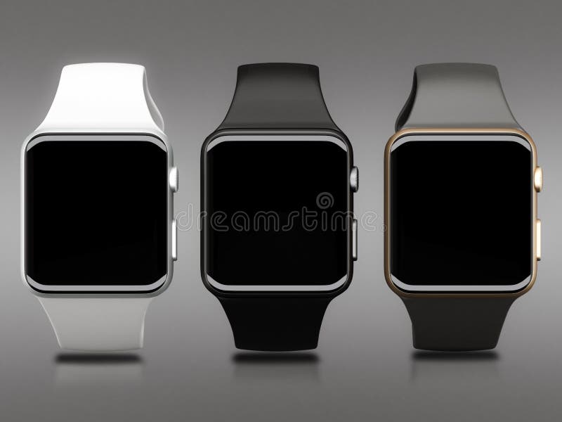 Smart Watch High Resolution Stock Illustration - Illustration of design ...