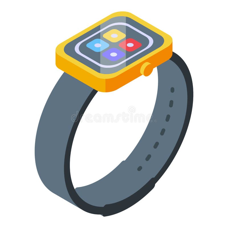 Smart Watch Icon, Isometric Style Stock Vector - Illustration of smart ...