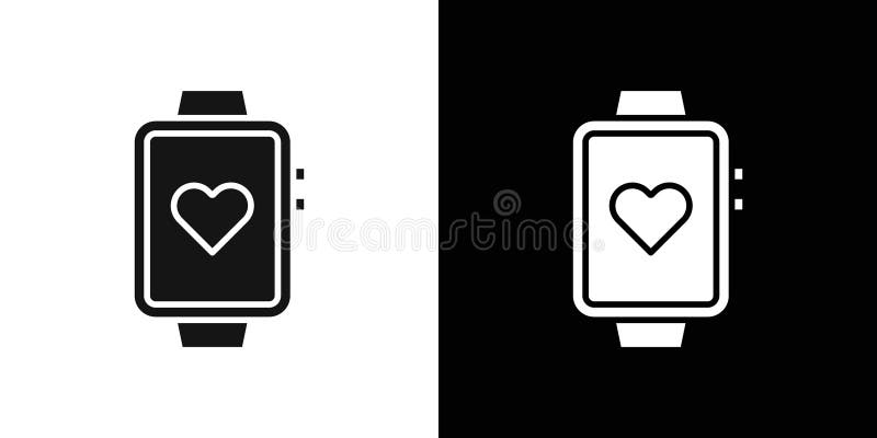Smart Watch Icon Logo Set Vector Stock Vector - Illustration of watch ...