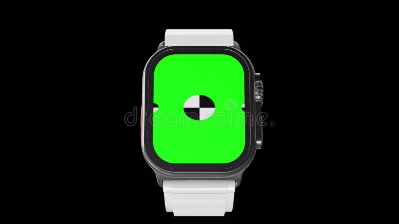 Smart Watch Rotating on Background with Alpha Channel for Chroma Key ...