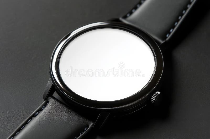Smart Watch with Round Blank Screen. Stock Photo - Image of smart ...