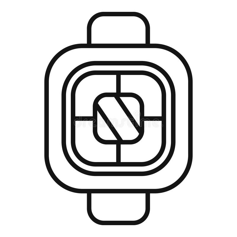 Smart Watch Showing Fitness App Interface with Activity Tracker Stock ...