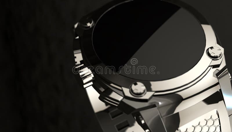 Smart Watch on Various Material and Background, 3d Render Stock ...