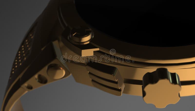 Smart Watch on Various Material and Background, 3d Render Stock ...