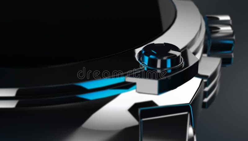 Smart Watch on Various Material and Background, 3d Render Stock ...