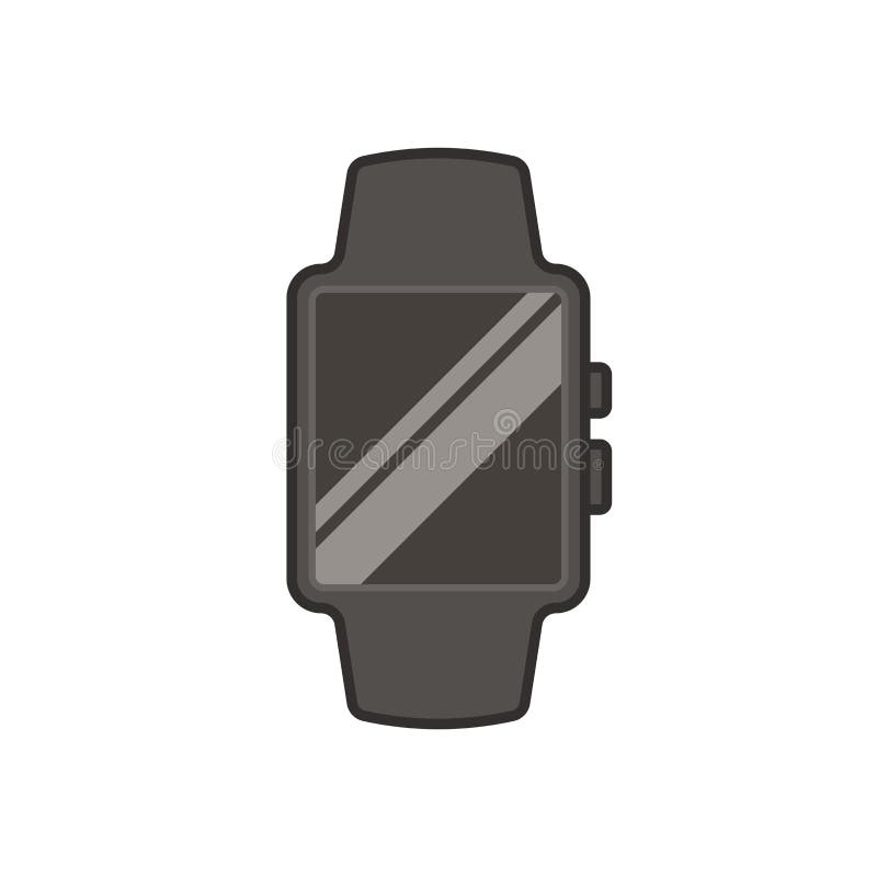 Smart Watch Vector Icon Symbol Technology Isolated on White Background ...