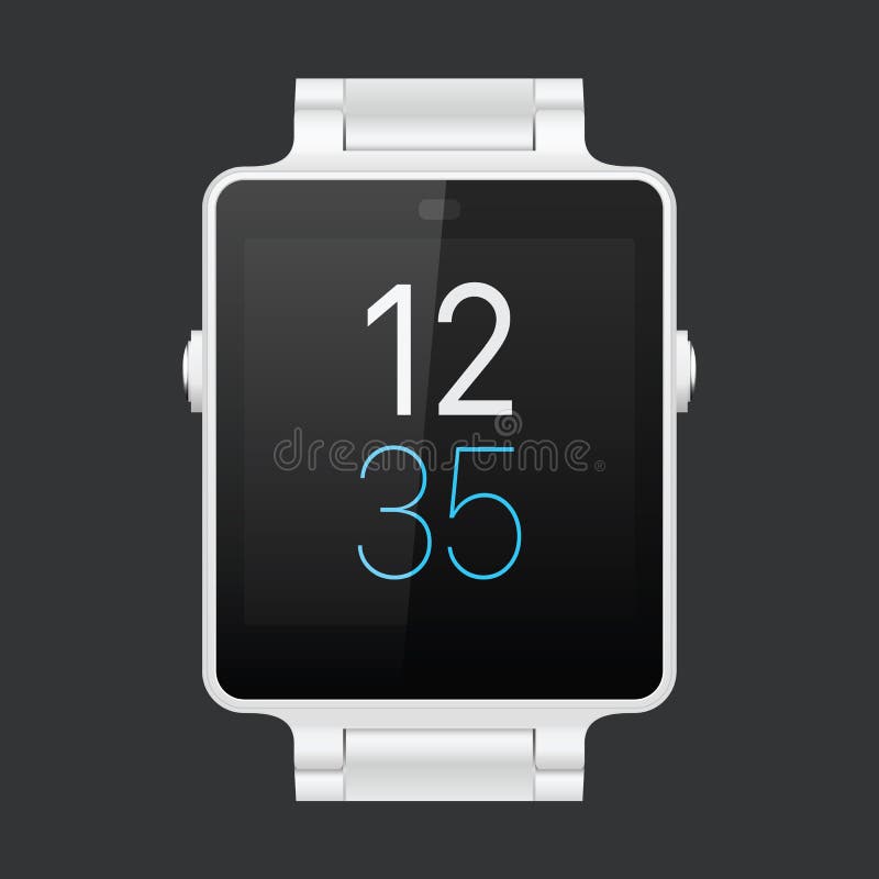 Smart Watch Vector Illustration. Mobile Gadget Stock Vector ...