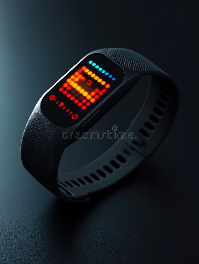 A Smart Watch with a Vibrant Screen Showing Various Features and Data ...