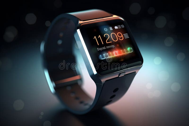 Smart Watches. a Modern Gadget Stock Illustration - Illustration of ...