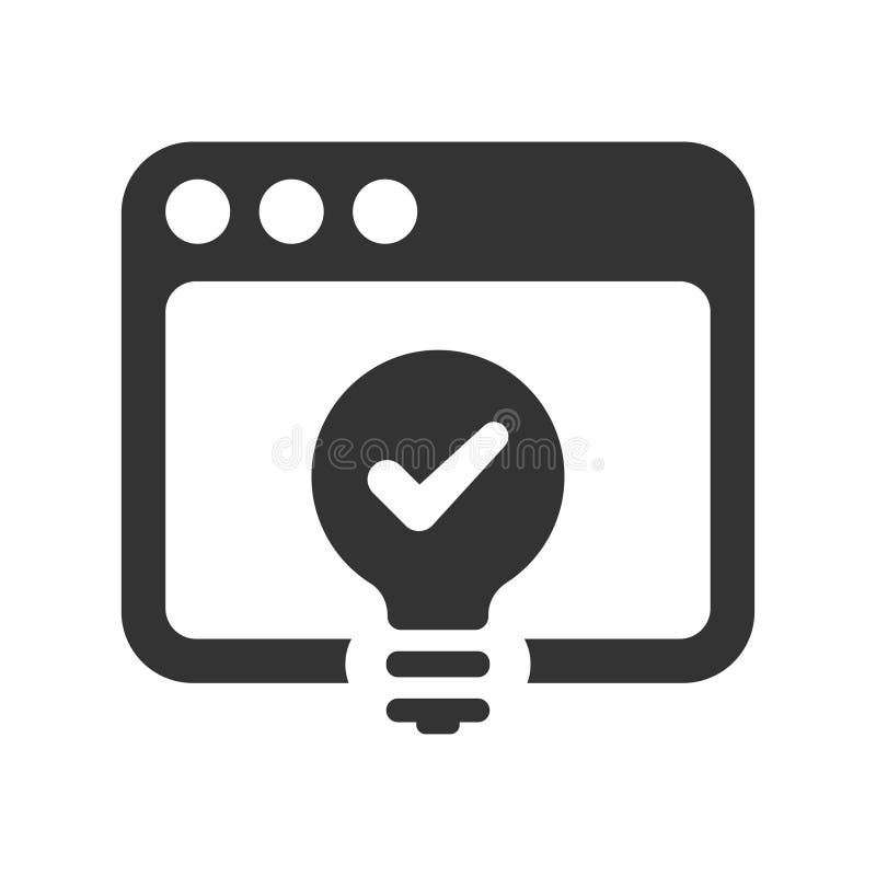 Smart Web Solution Icon stock vector. Illustration of solution - 326601652