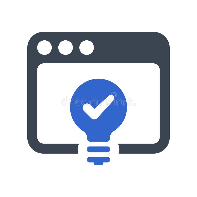 Smart Web Solution Icon stock vector. Illustration of website - 326601780