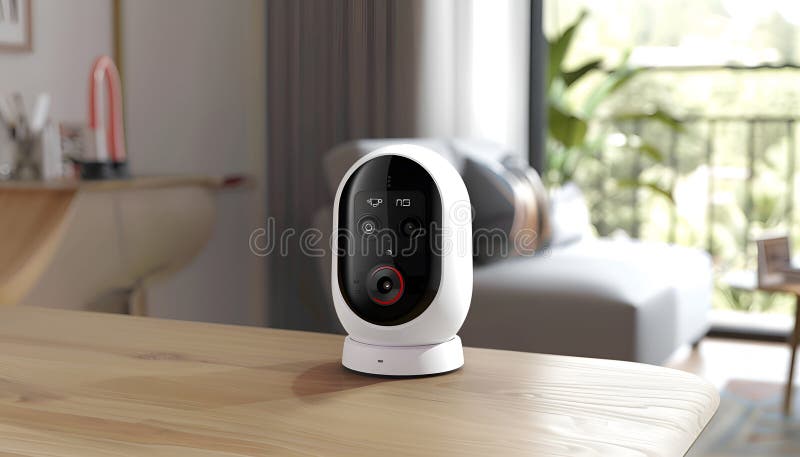 Smart Wireless Security Camera Stock Photo - Image of wifi, modern ...
