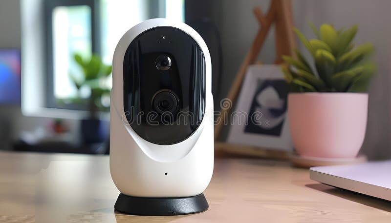 Smart Wireless Security Camera Stock Photo - Image of alarm, camera ...