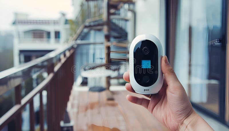 Smart Wireless Security Camera Stock Photo - Image of device, wifi ...