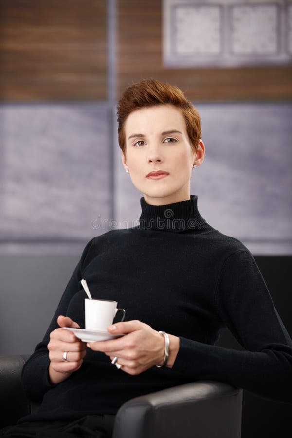 Smart woman in pink dress stock image. Image of color - 24456155