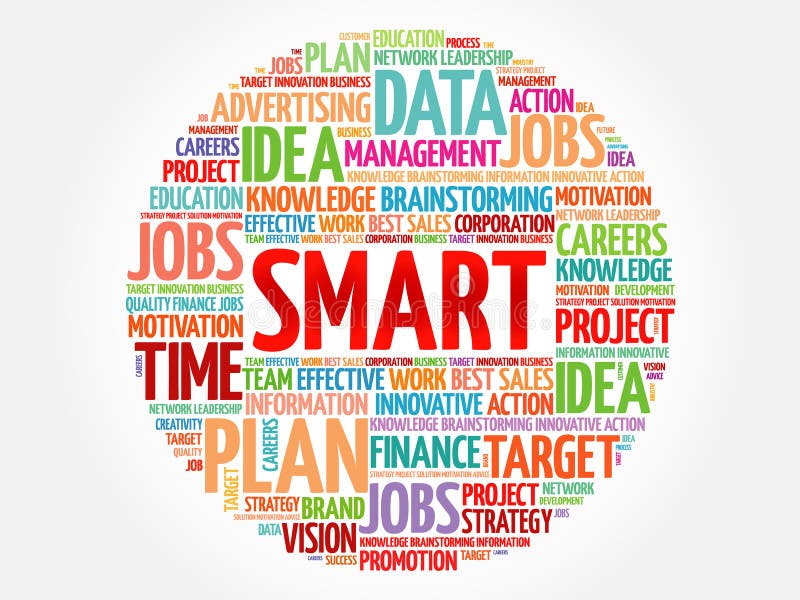 Smart word cloud stock illustration. Illustration of head - 205713016