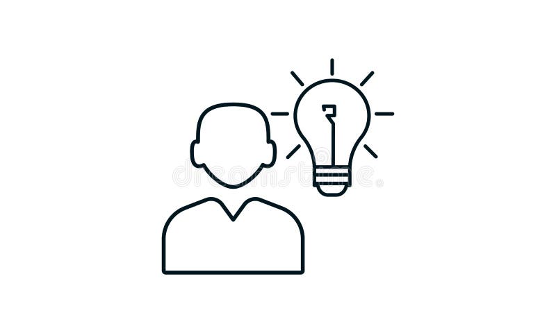 Smart Work Icon. Idea Concept Vector Illustration Used for Website ...
