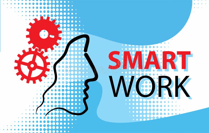 Cartoon Vector Illustration Design, Smart Work Idea Illustration ...