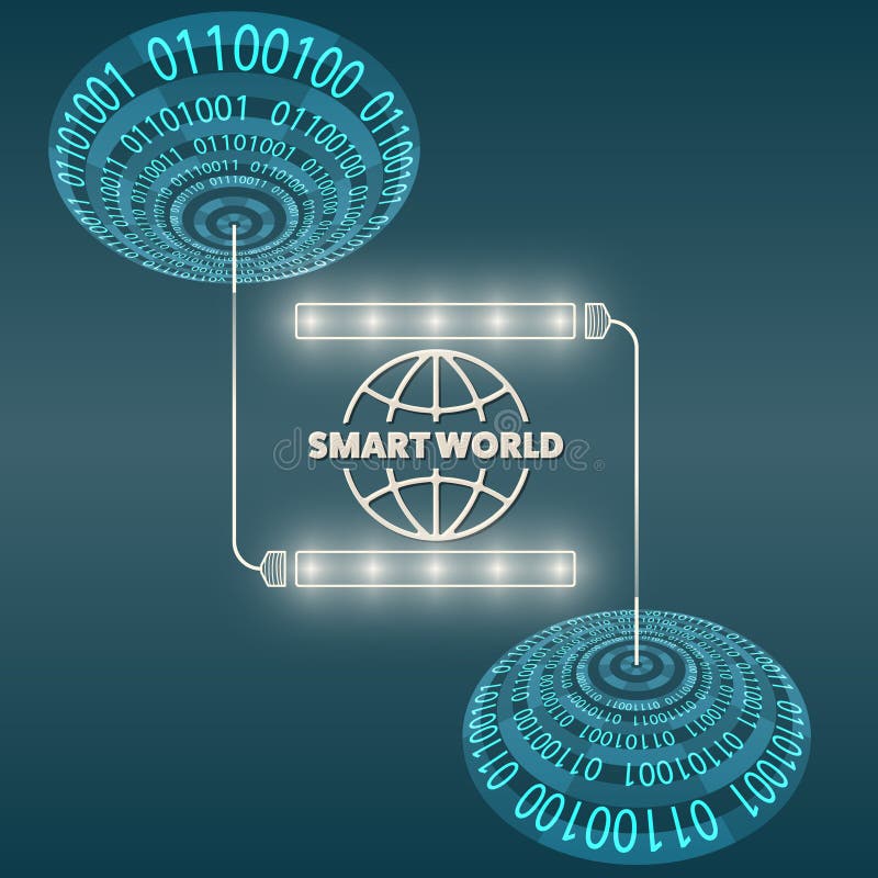 Smart world stock vector. Illustration of backdrop, energy - 87722953