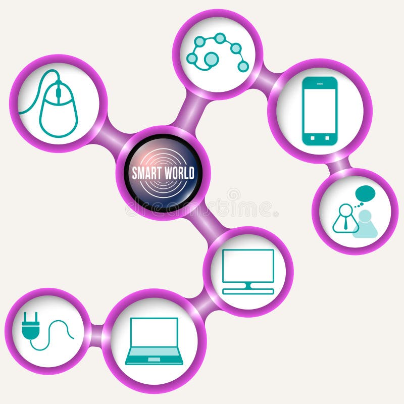 Smart World Logo Symbol Design Illustration Stock Vector - Illustration ...