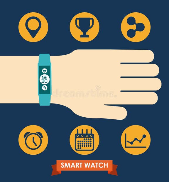 Smart wristband stock vector. Illustration of design - 49523793