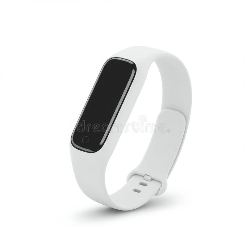 Smart Wristband with a Sleek, Minimalist Design. it Features a Black ...