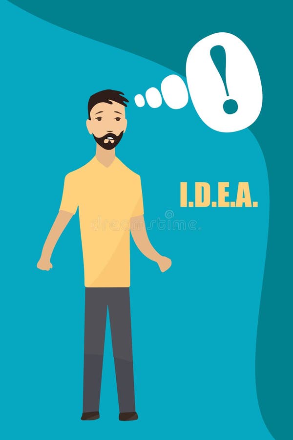 Smart Young Man, Student Thinking, Finds Successful Solution Stock ...