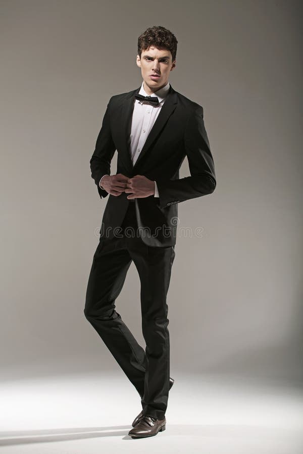 Smart Young Model in Fashion Pose Stock Image - Image of handsome ...