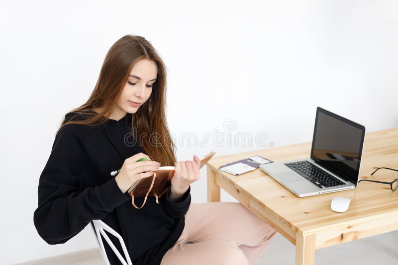 Smart Young Woman Happy with Language Learning during Online Courses ...