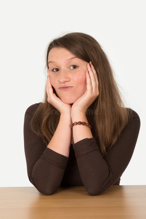 Smart young woman stock image. Image of pretty, face - 35434809