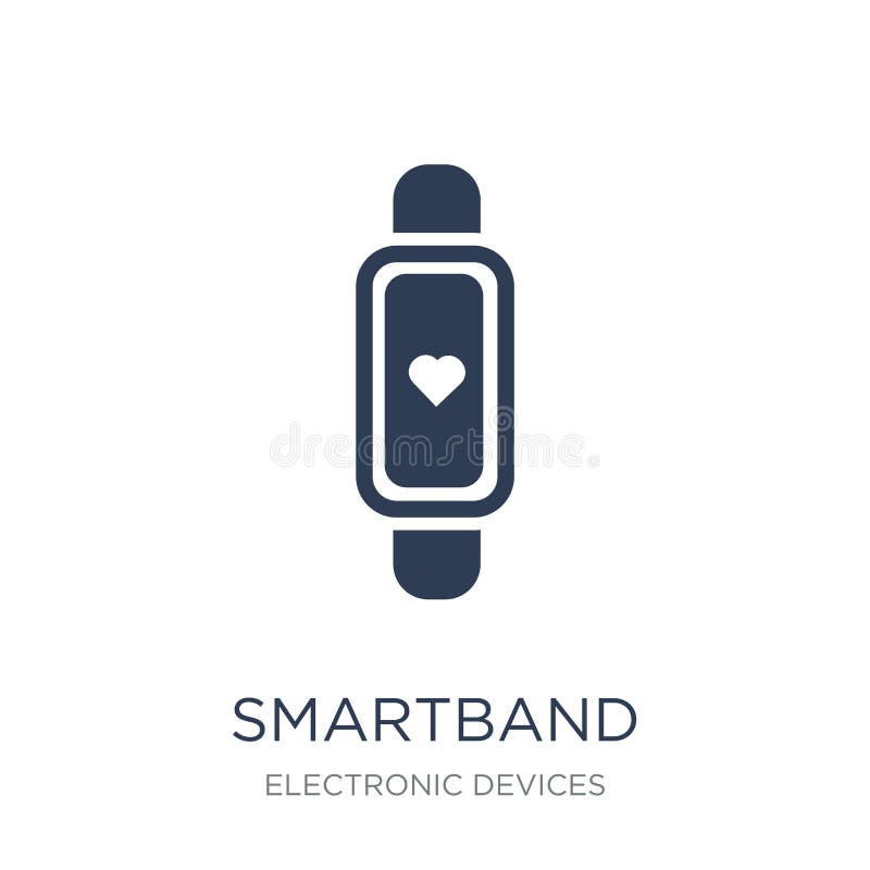 Smartband Icon. Trendy Flat Vector Smartband Icon on White Backg Stock Vector - Illustration of ...