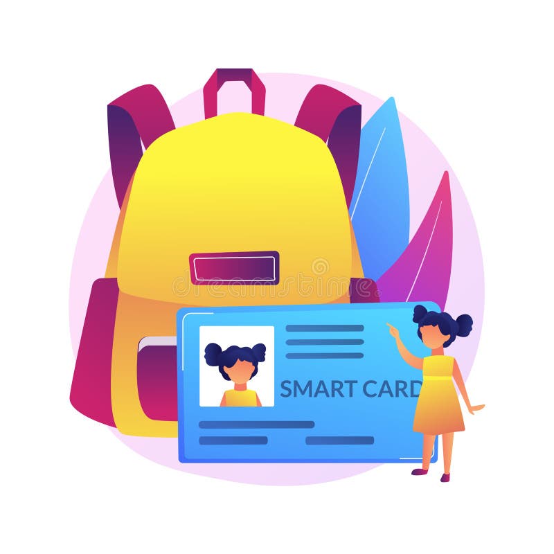Smartcards for Schools Abstract Concept Vector Illustration. Stock ...
