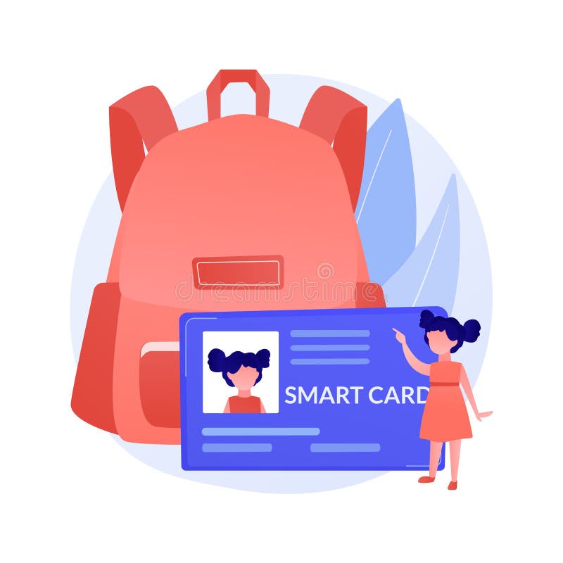 Smartcards for Schools Abstract Concept Vector Illustration. Stock ...