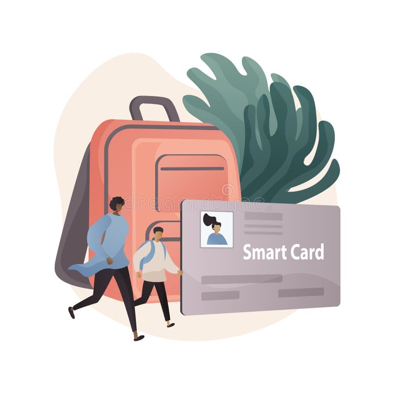 Smartcards for Schools Abstract Concept Vector Illustration. Stock ...