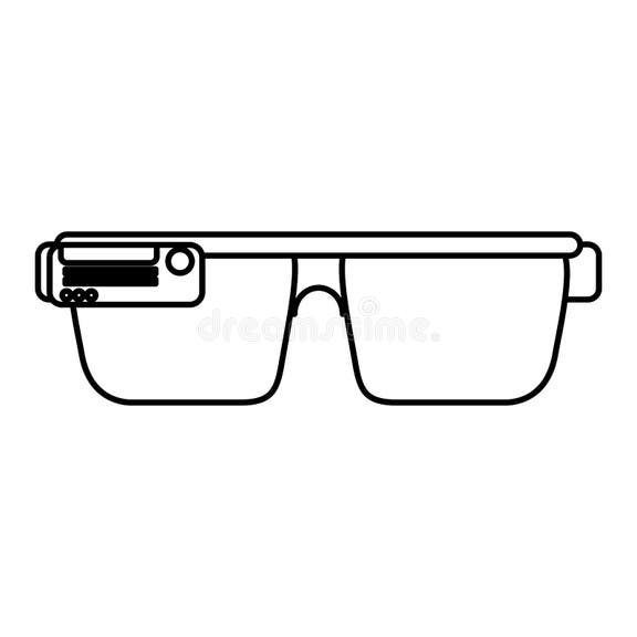 Smartglass Gadget Isolated Icon Stock Vector - Illustration of ...