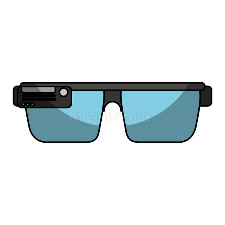 Smartglass Gadget Isolated Icon Stock Vector - Illustration of future ...