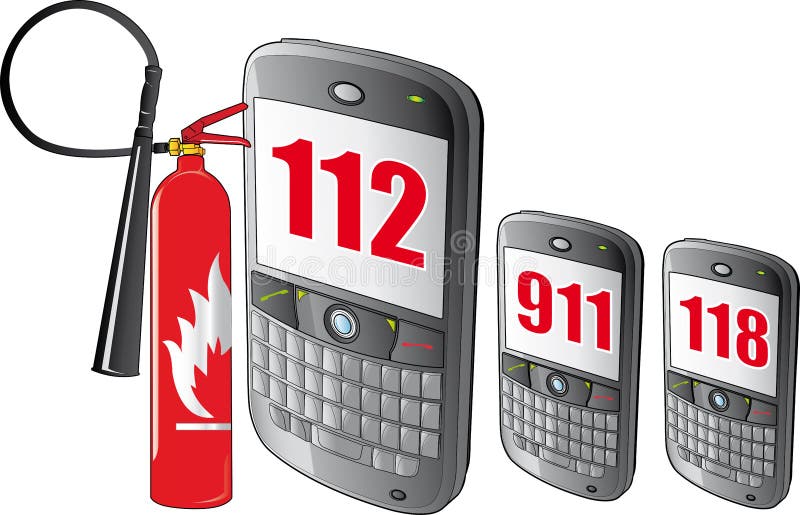 Smarthpone And Emergency Numbers Picture. Image: 5972916