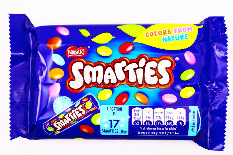 SMARTIES, Coloured Chocolate Confectionery Produced by NestlÃ ...