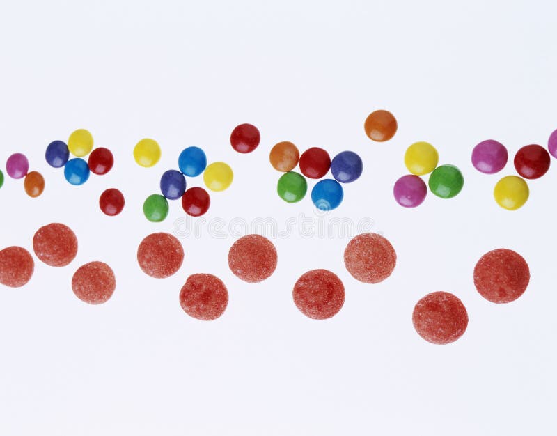 Smarties and Tagada Strawberry Candies Stock Image - Image of arranged ...