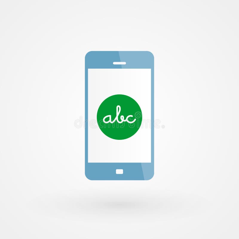 Smartphone and Abc. Concept of Education. Vector Illustration, Flat ...