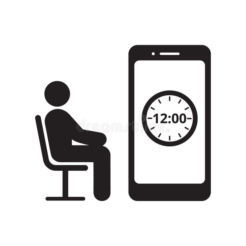 Smartphone Addiction and Excessive Screen Time Stock Vector ...