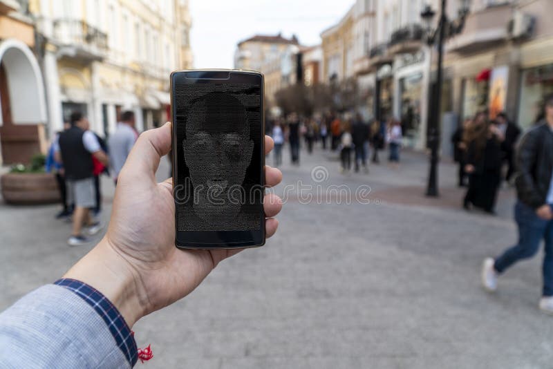 Using AI Bot on a Smartphone Stock Image - Image of device, human ...