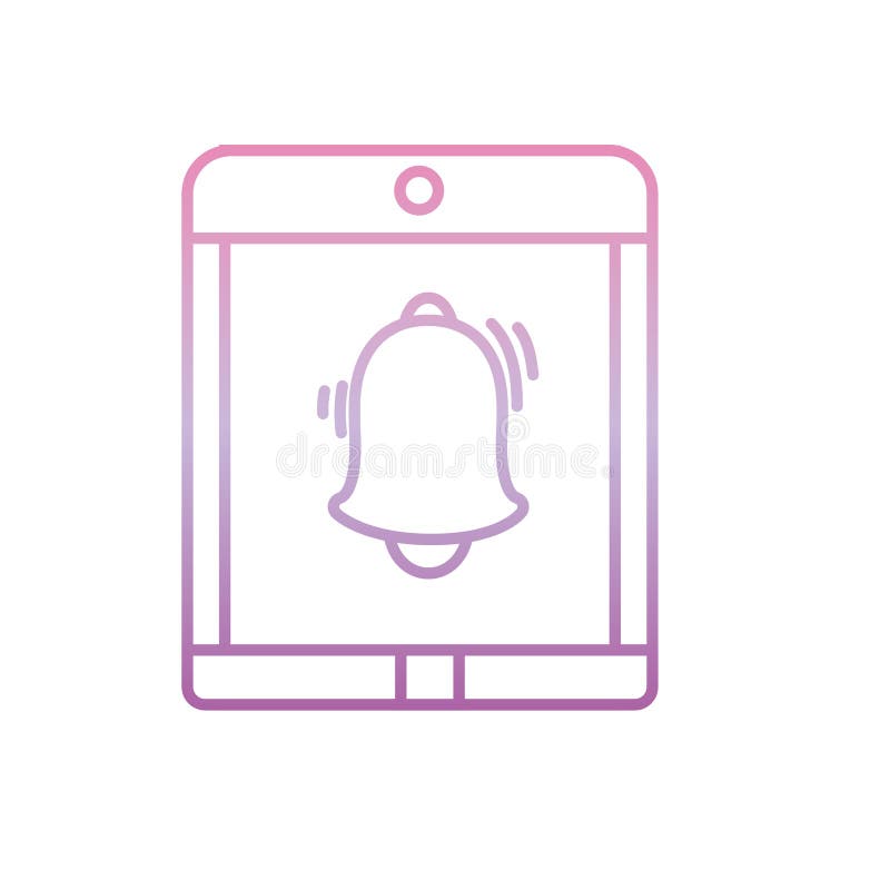 Smartphone with Alert Symbol and Security Icons Stock Vector ...