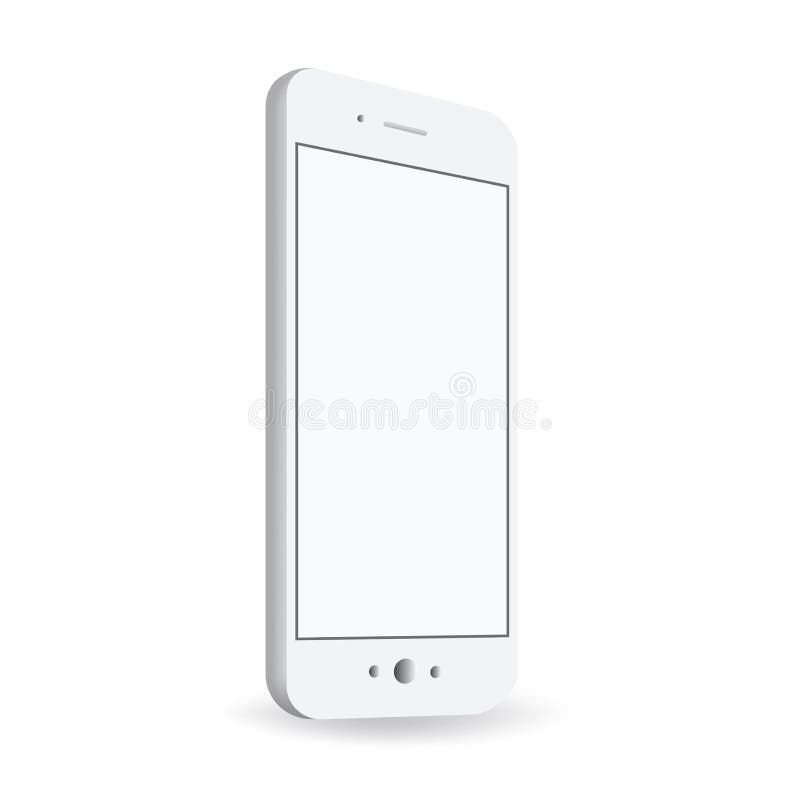 Smartphone at an angle stock vector. Illustration of display - 89395485