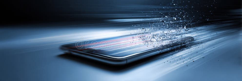 Smartphone App Crash Error Displayed with Motion Blur and Faded Layout ...