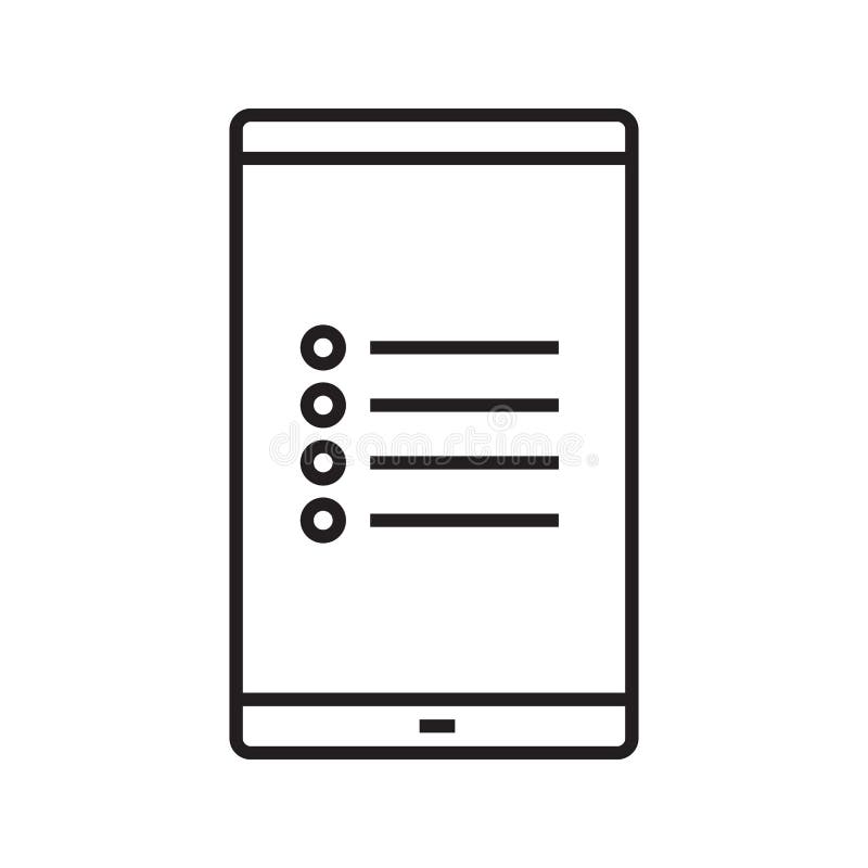 Menu Linear Icon Concept. Menu Line Vector Sign, Symbol, Illustration ...