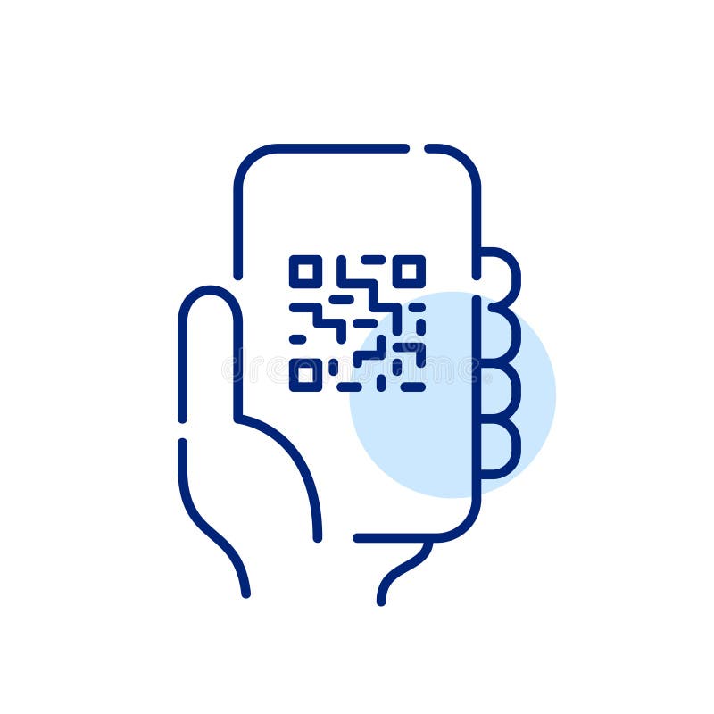 Qr Code Scan With Checkmark Approved Link Or Completed Payment Pixel Perfect Icon Stock